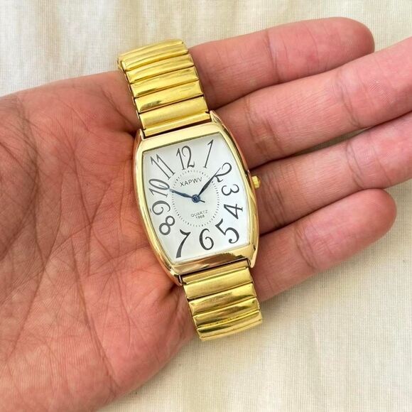 Accessories | Y2k Gold Square Stainless Steel Quartz Luxury Watch ...
